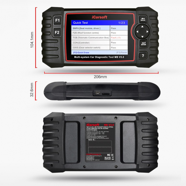 MB V3.0 für Mercedes / Smart – iCarsoft Deutschland